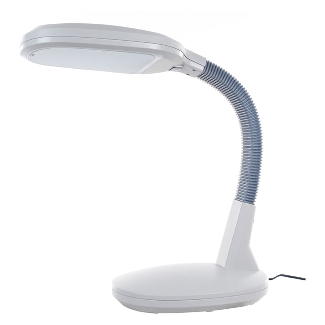 Lavish Home Sunlight LED Desk Lamp with Adjustable Gooseneck Arm (White ...