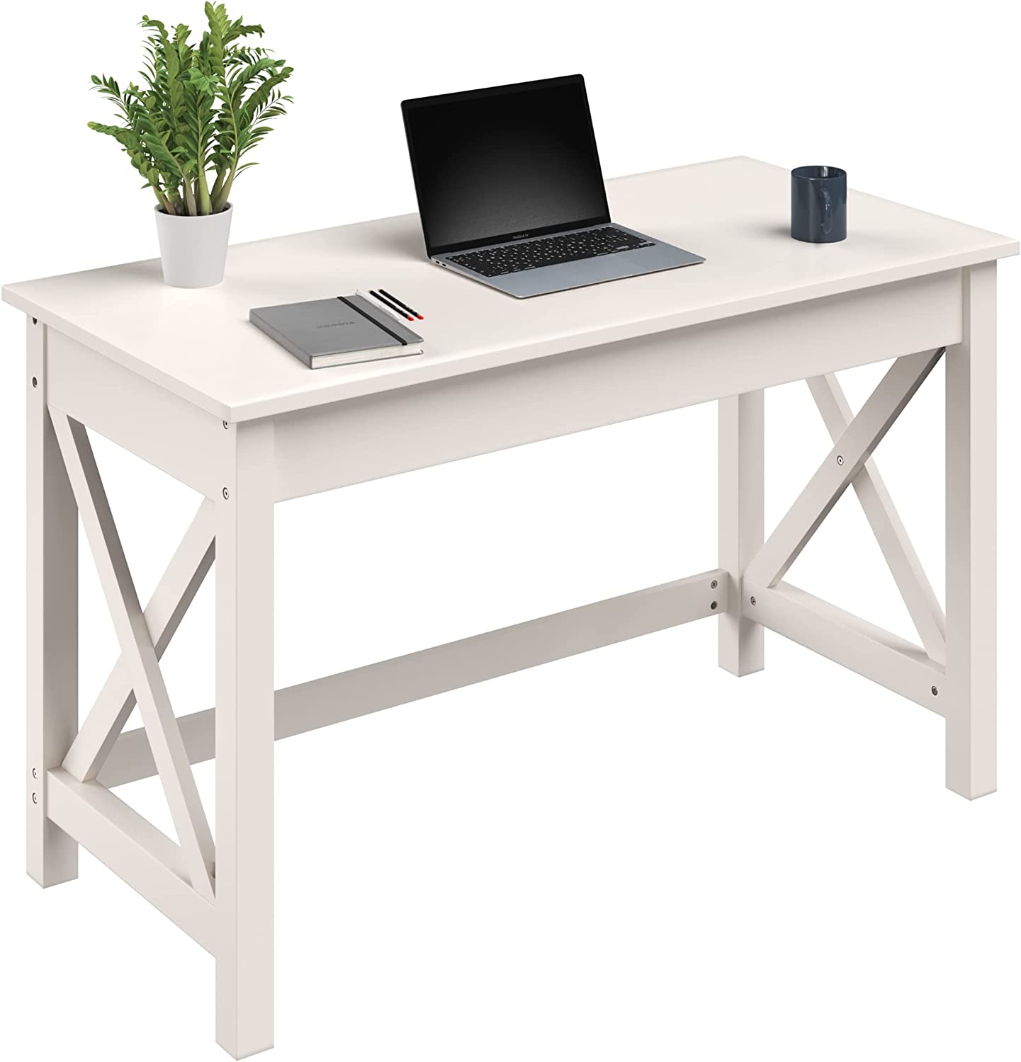 Lavish Home Writing Desk - Work Desk with X-Pattern Legs - for Office ...