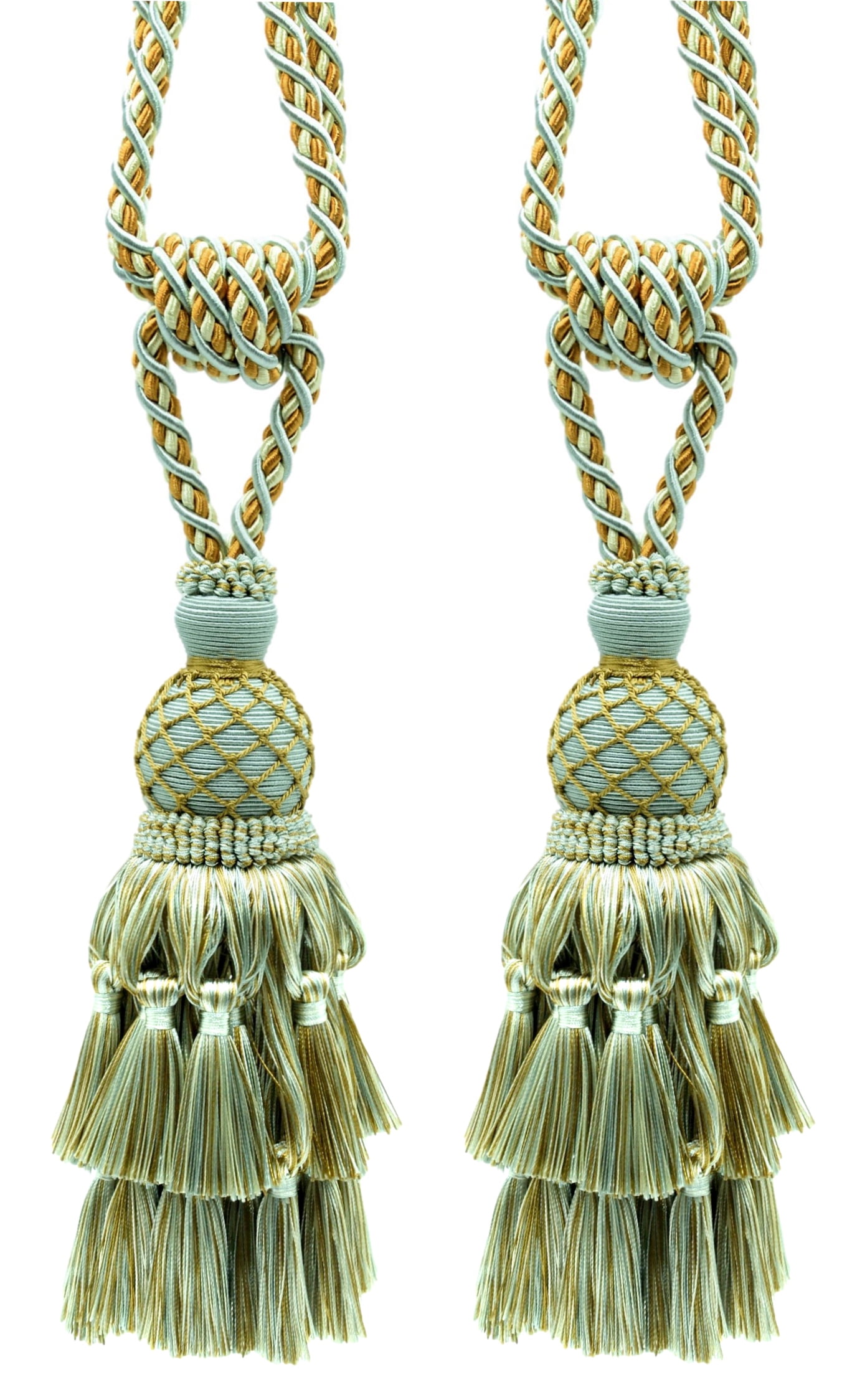 Lavish Large Curtain & Drapery, Hand Crafted Tassel Tieback, Tassel ...