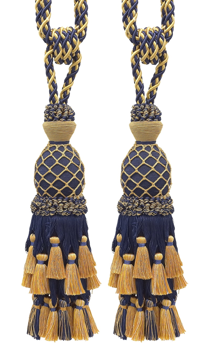 DECOPRO Lavish Large Curtain Tassel Tieback, Hand Crafted - Luxurious ...