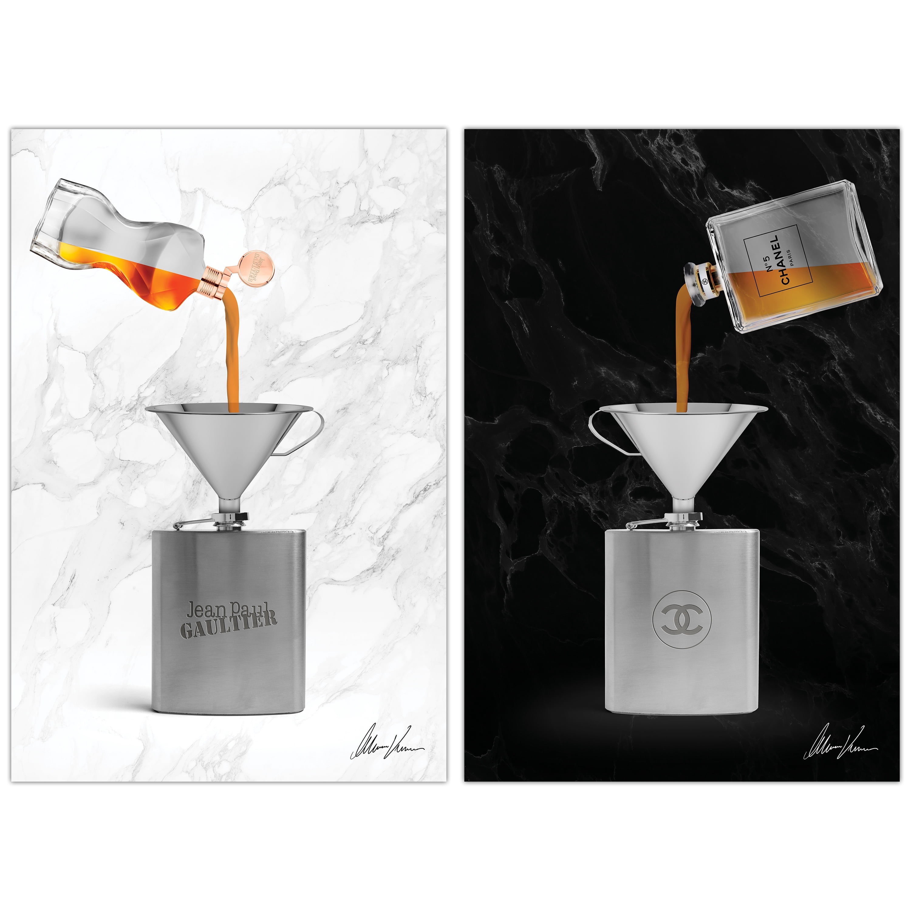 Chanel & Jean Paul Gaultier Lavish Libations Wall Art Diptych - Walmart.com
