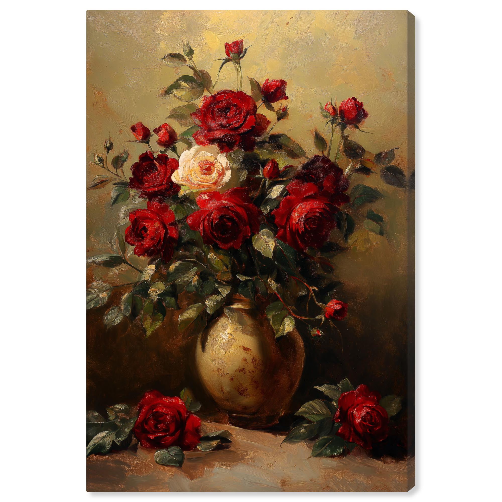 Lavish Lily Lament Canvas Romantic Floral Art by Art Remedy, Gallery Wrapped, 36 x 54 - Walmart.com
