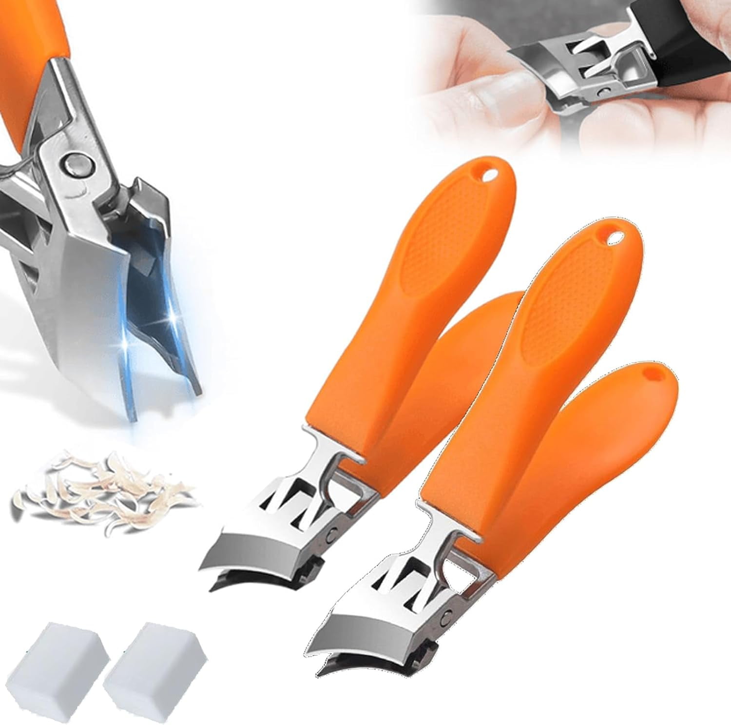 Lavito Nail Clippers, Slant Edge Nail Clippers, Caurat Slanted Nail ...