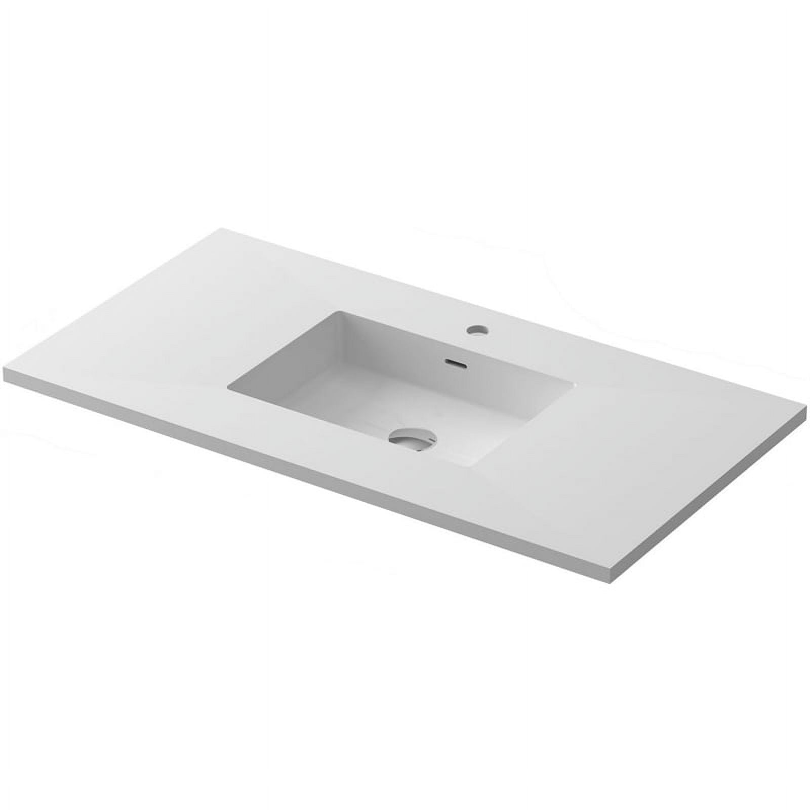 Laviva VIVA Stone 42" Matte White - Solid Surface Countertop - Walmart.com