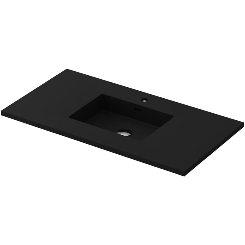 Laviva VIVA Stone 48" Matte Black - Solid Surface Countertop - Walmart.com