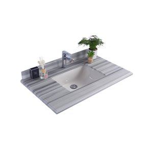 VIVA Stone 24" Matte White - Solid Surface Countertop - Walmart.com