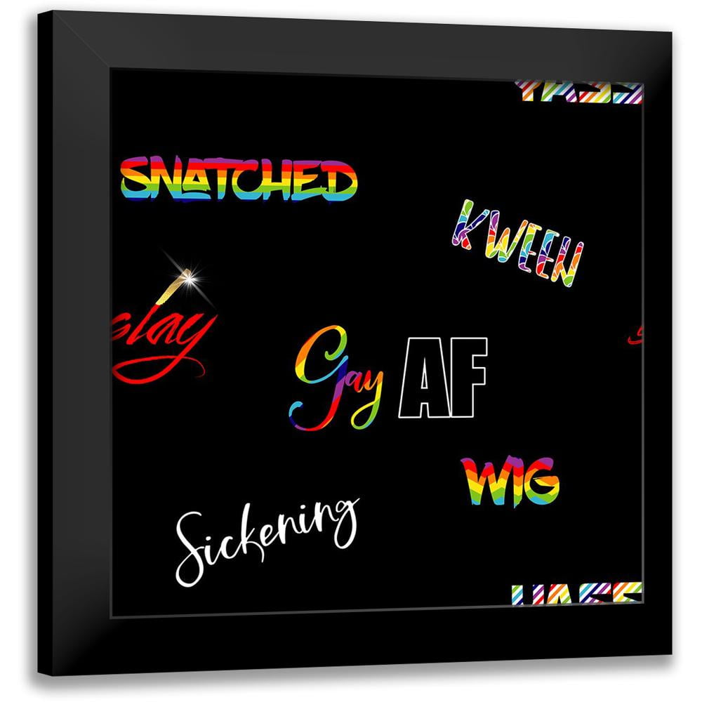 Lavoie, Tina 12x12 Black Modern Framed Museum Art Print Titled - LGBTQ ...