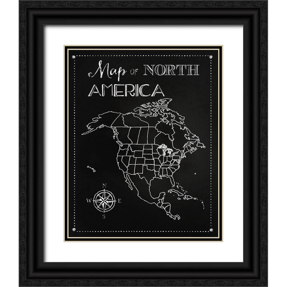 Lavoie, Tina 20x24 Black Ornate Wood Framed with Double Matting Museum ...