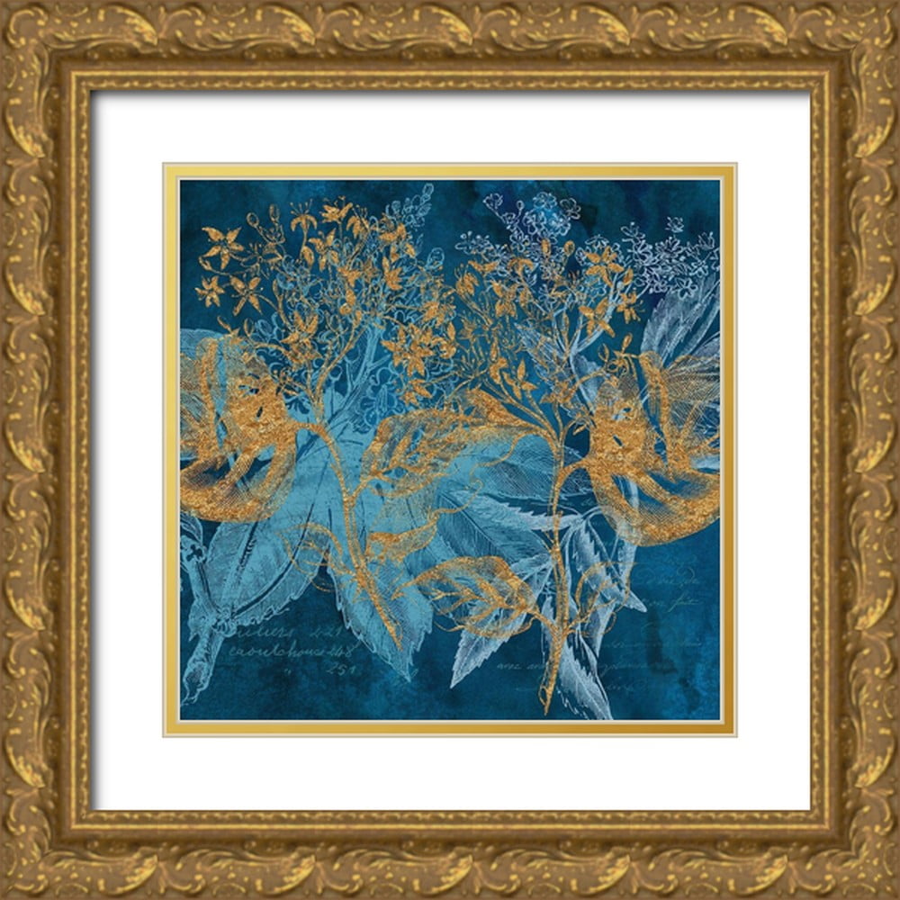 Lavoie, Tina 26x26 Gold Ornate Wood Framed with Double Matting Museum Art Print Titled - Teal ...