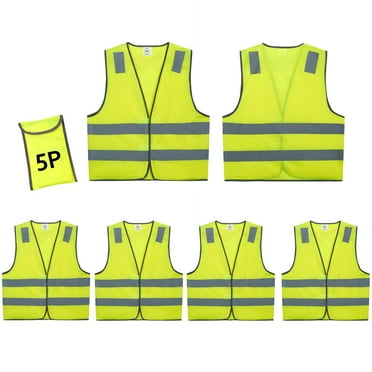 SAS Safety Corporation 690-2109 Large Yellow Reflective Safety Vest ...