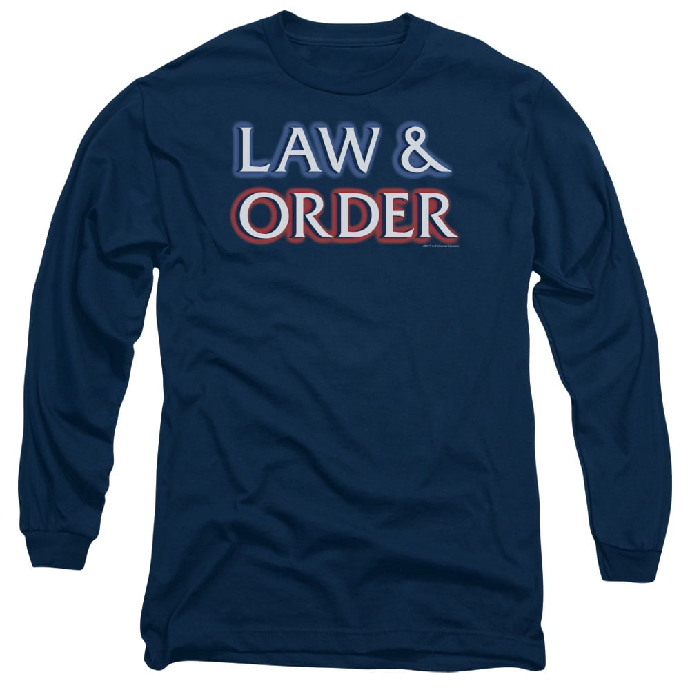 Law and Order Logo Men's Long Sleeve T-Shirt, Official Merchandise, 100 ...