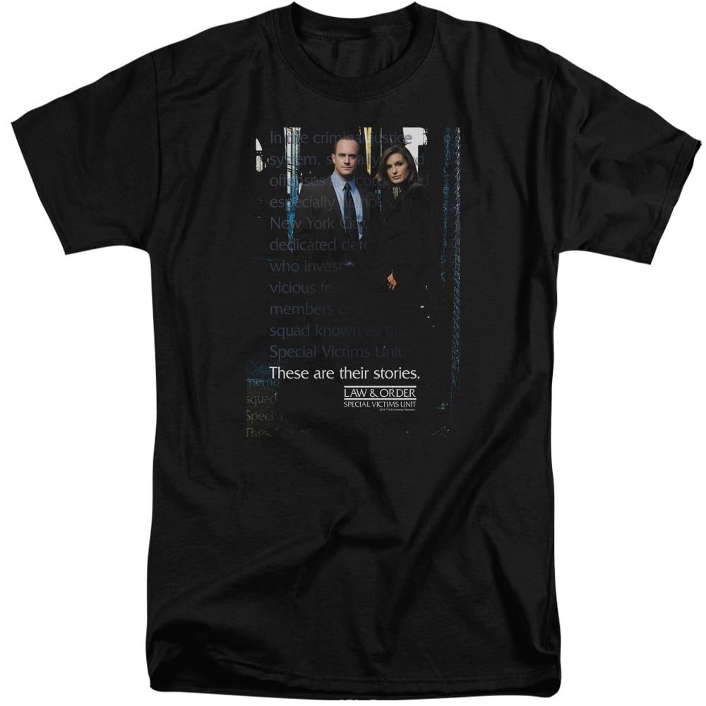 Law And Order Svu Svu Adult Tall T-Shirt Black - Walmart.com
