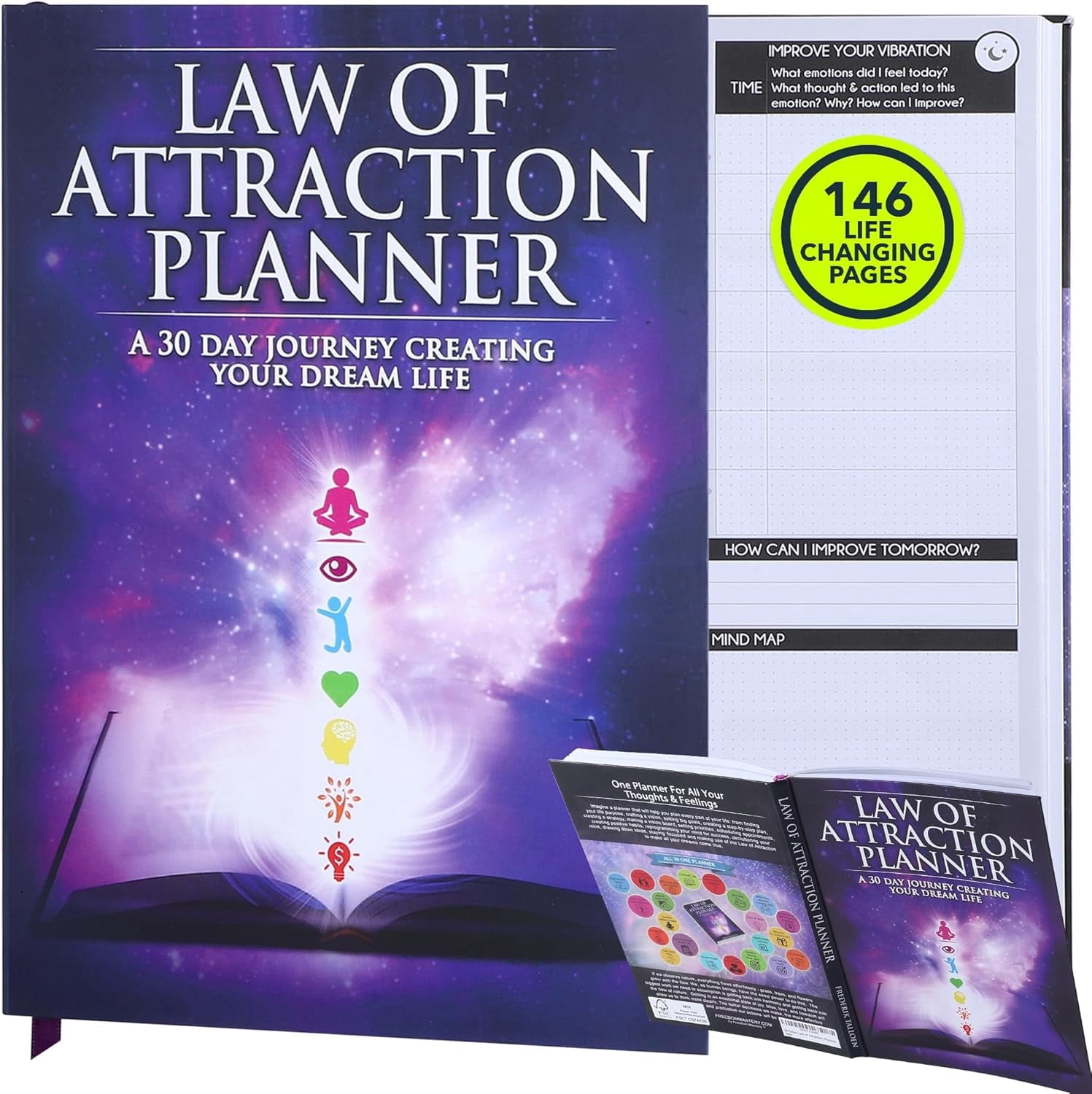 Law of Attraction Planner and Manifestation Journal - A 30 Day Journey ...