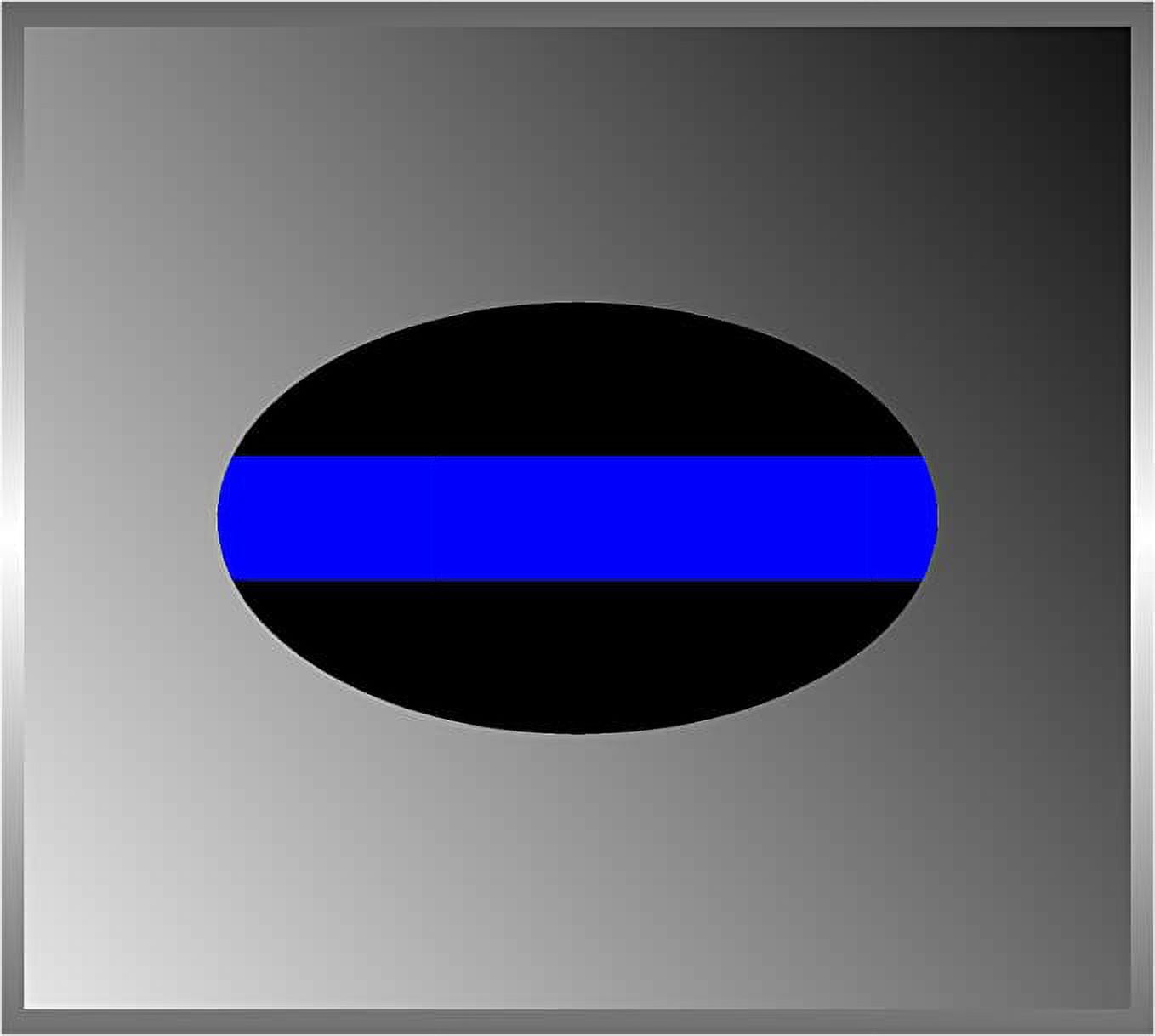 Law Enforcement Cops Blue Ribbon Police Vinyl Euro Decal Bumper Sticker ...