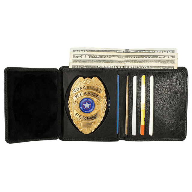 Law Enforcement ID Badge Holder Slim Bifold Stylish Wallet With Card ...