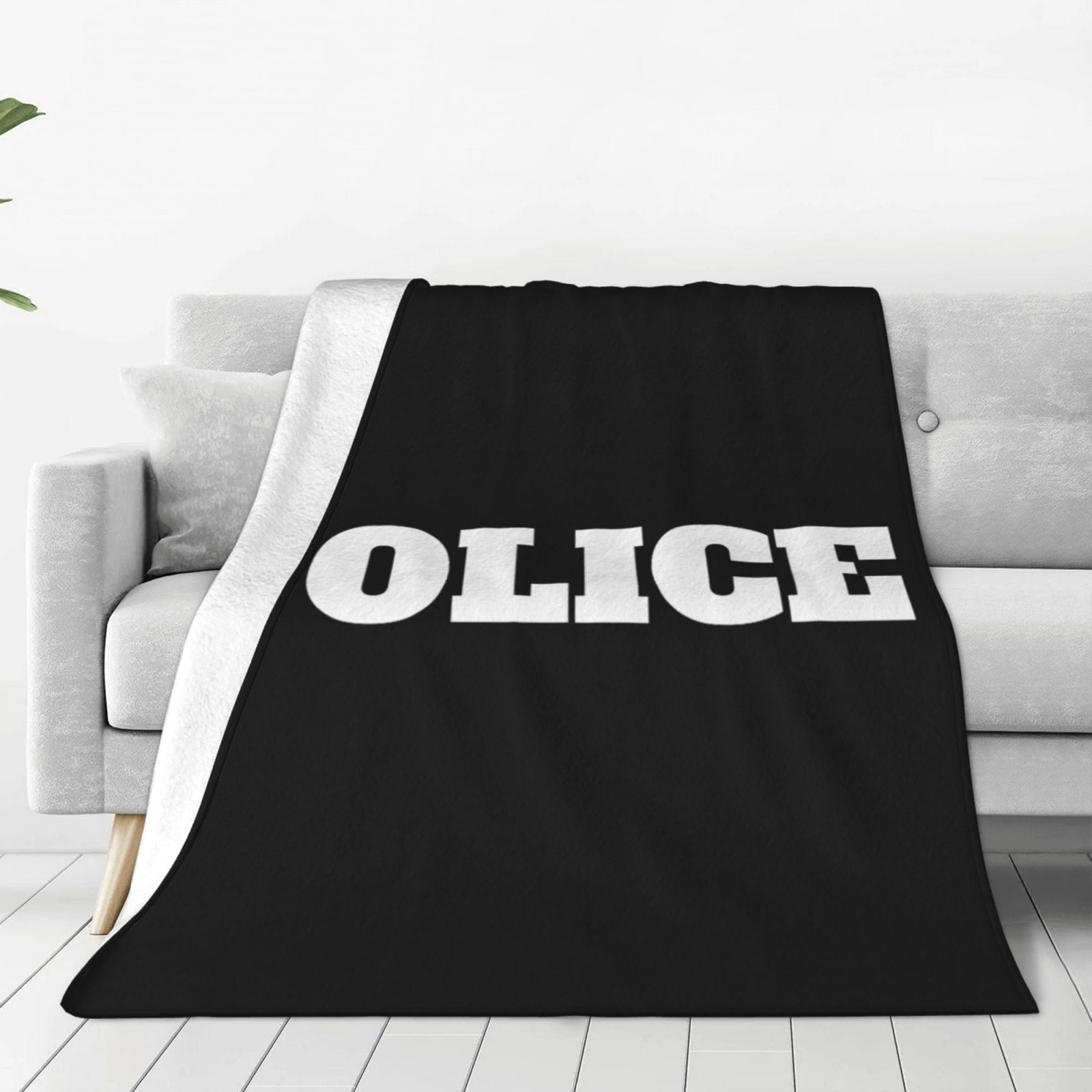 Law Enforcement Officer Bed Blanket Fleece Throw Blankets Sofa Plush ...