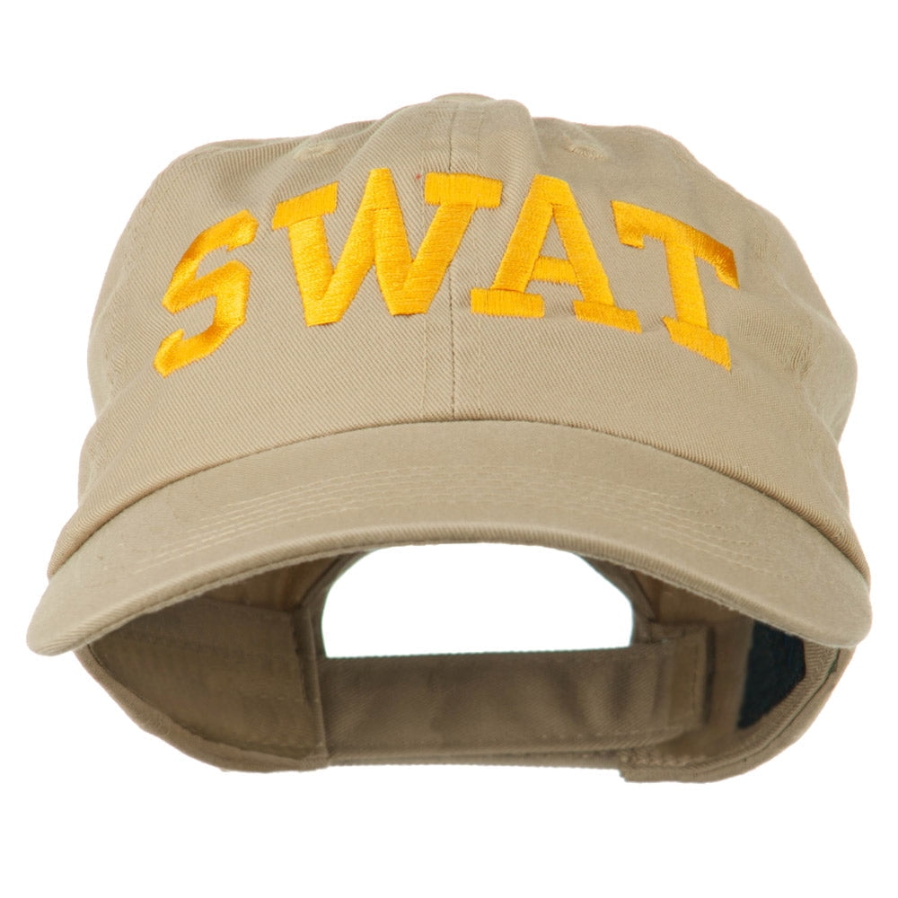 Law Enforcement SWAT Embroidered Pet Spun Cap - Khaki OSFM - Walmart.com