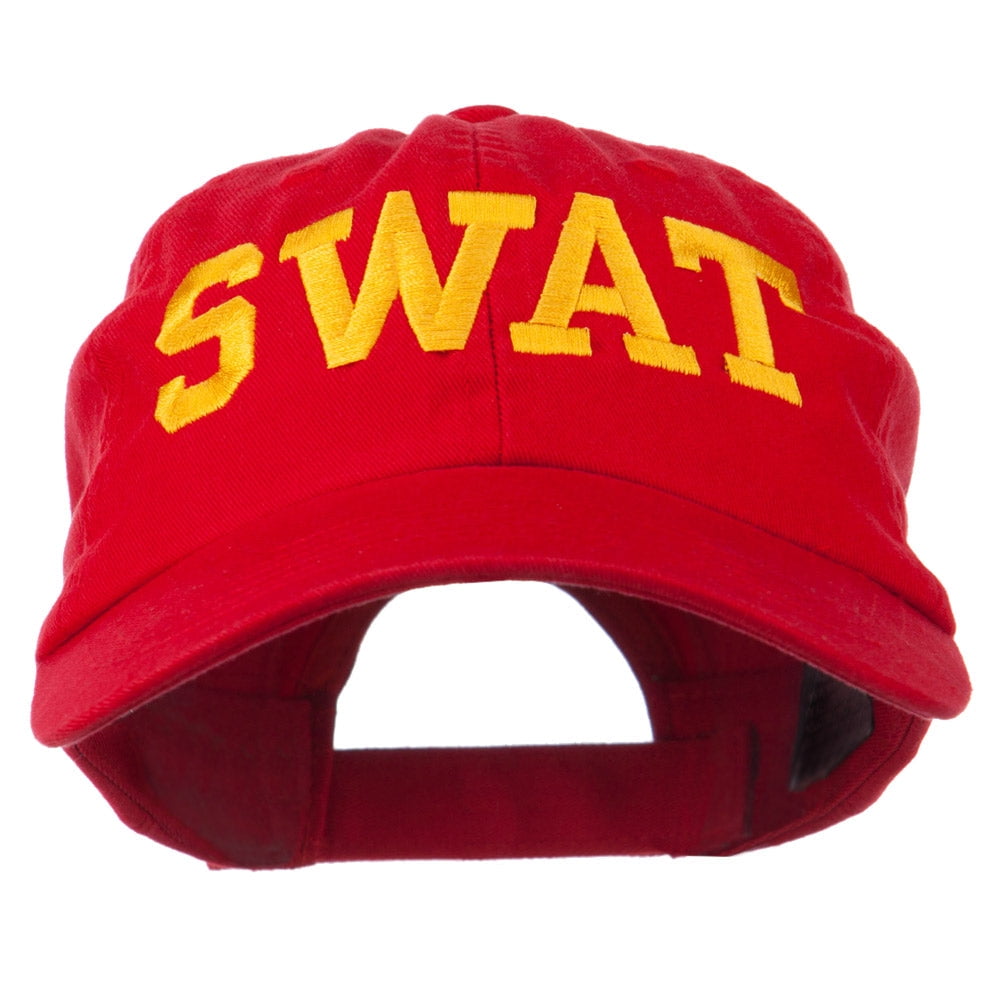 Law Enforcement SWAT Embroidered Pet Spun Cap - Red OSFM - Walmart.com
