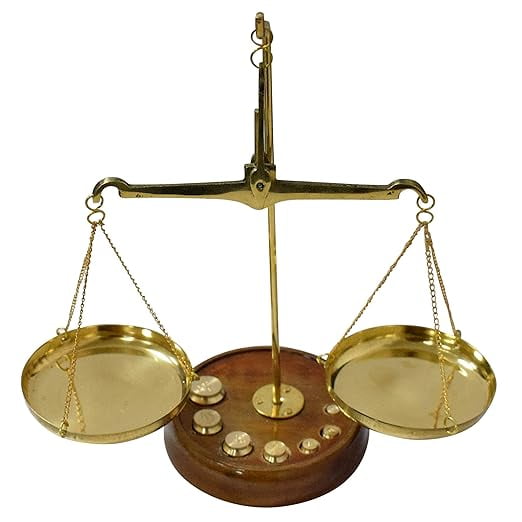 'Law/Justice for All' Old Traditional Machine/Tarazu Showpiece ...