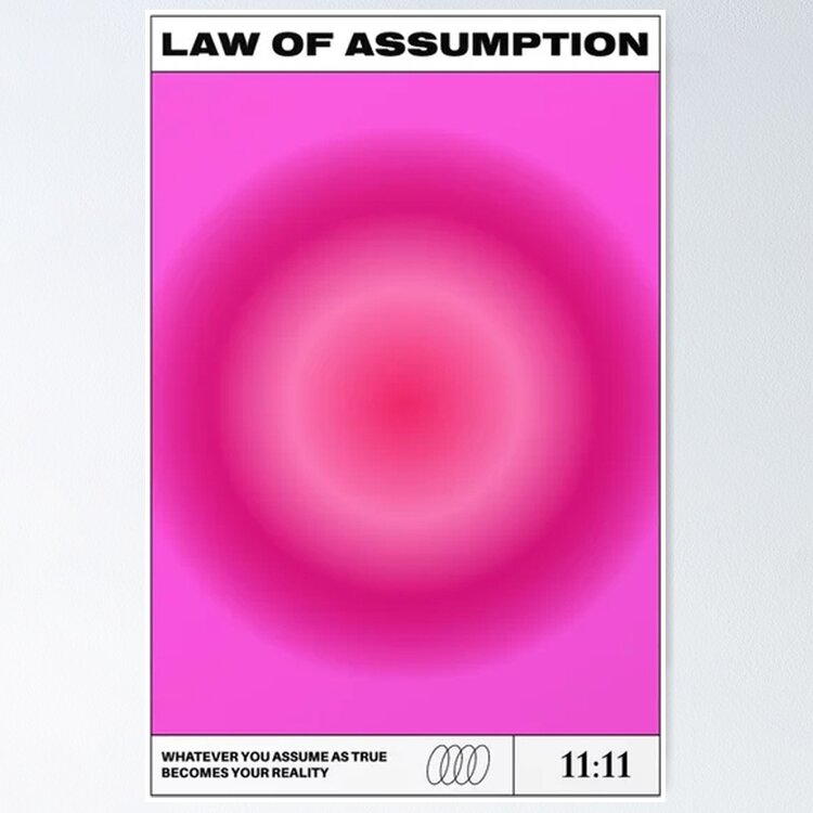 Law Of Assumption UNFRAMED Poster, 12x18 - Walmart.com