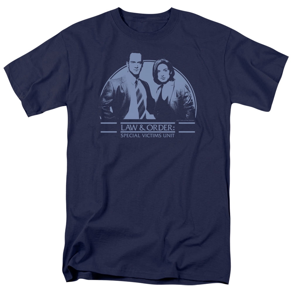 Law And Order Svu Elliot And Olivia Adult 18/1 T-Shirt Navy - Walmart.com