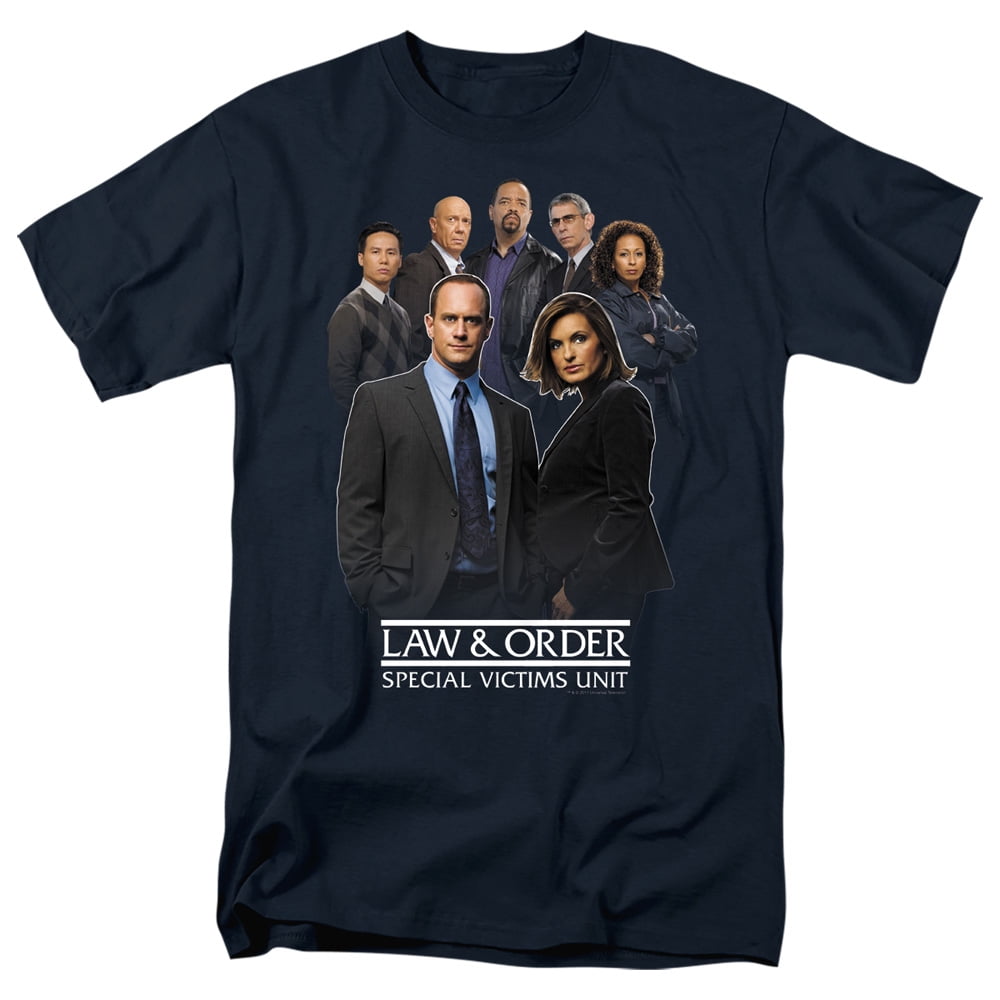 Law & Order Svu Crime Legal Drama TV Series NBC Team Adult T-Shirt Tee ...
