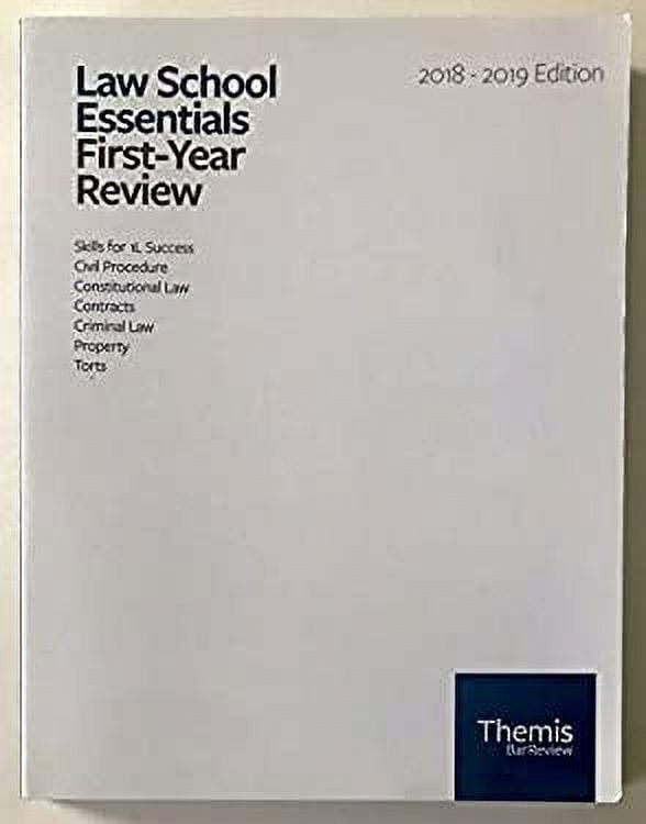 Pre-Owned Law School Essentials First Year Review 2018-2019 Edition ...
