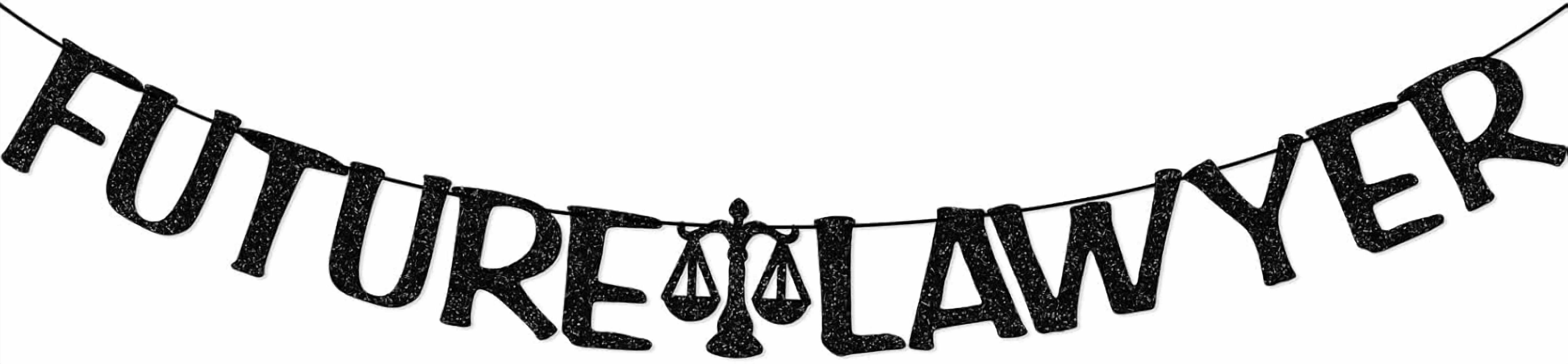 Law School Graduation Banner, Lawyer Graduation Party Decorations, Law ...