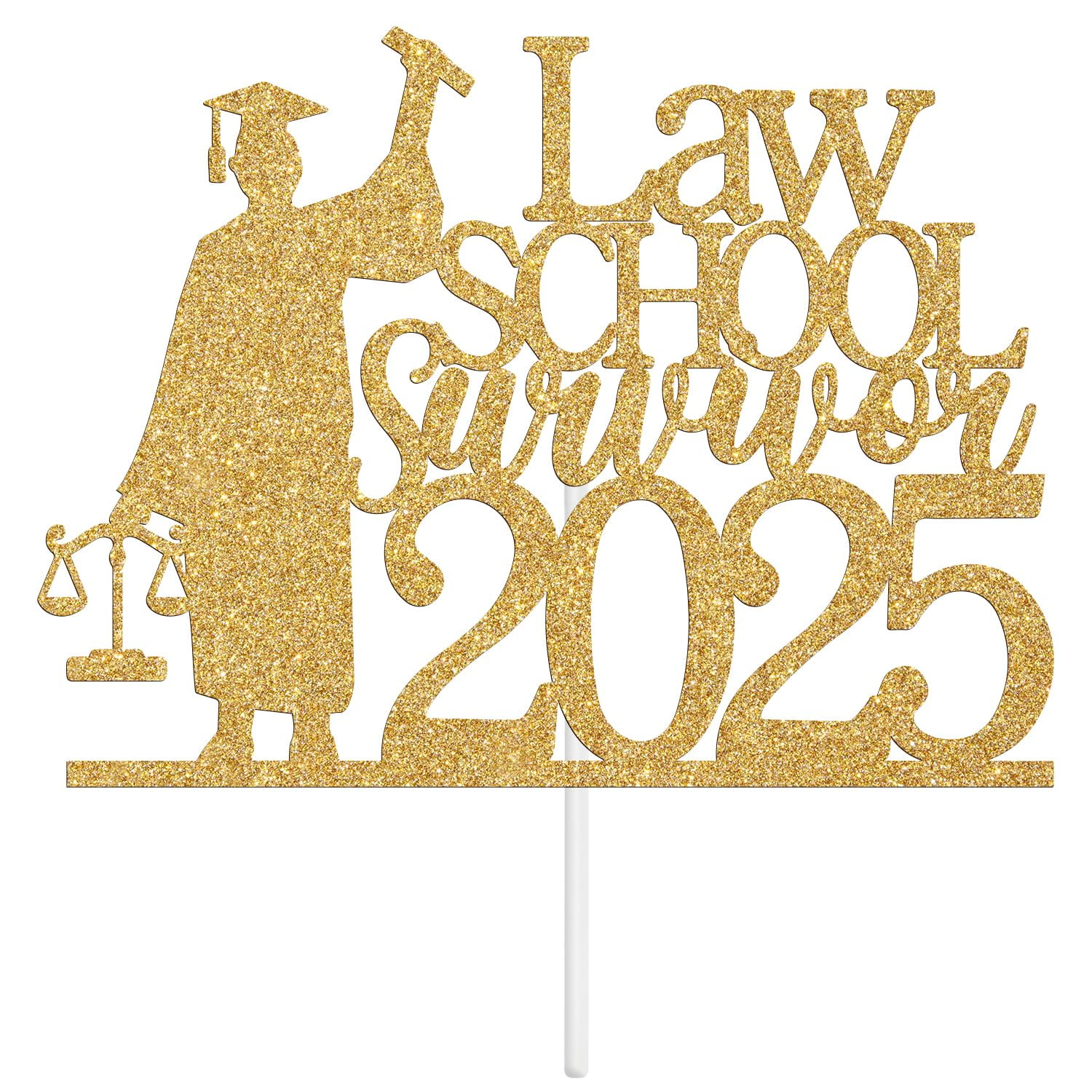 Law School Survivor 2025 Cake Topper RST1 - Congrats Lawyer/Motion to ...
