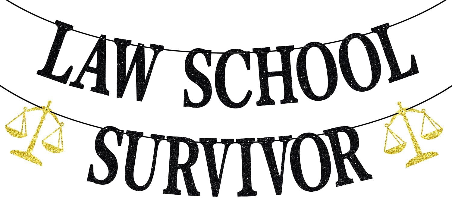 Law School Survivor Banner, Congrats Lawyer Banner, Motion to Party ...