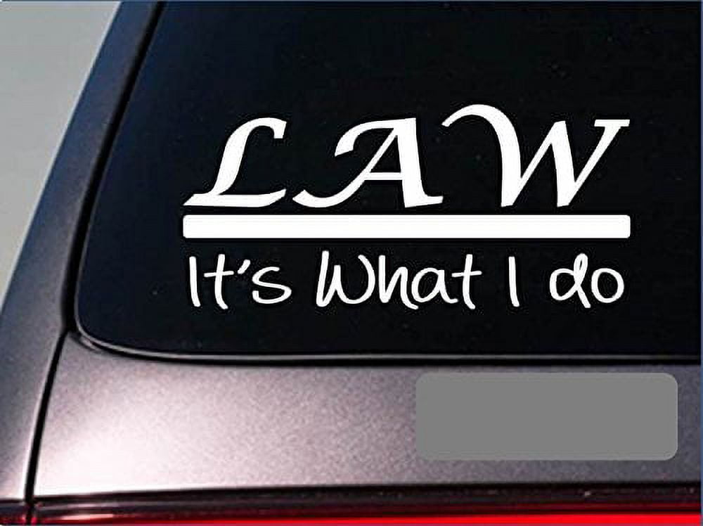 Law sticker decal *E320* lawyer law school court judge jury trial ...