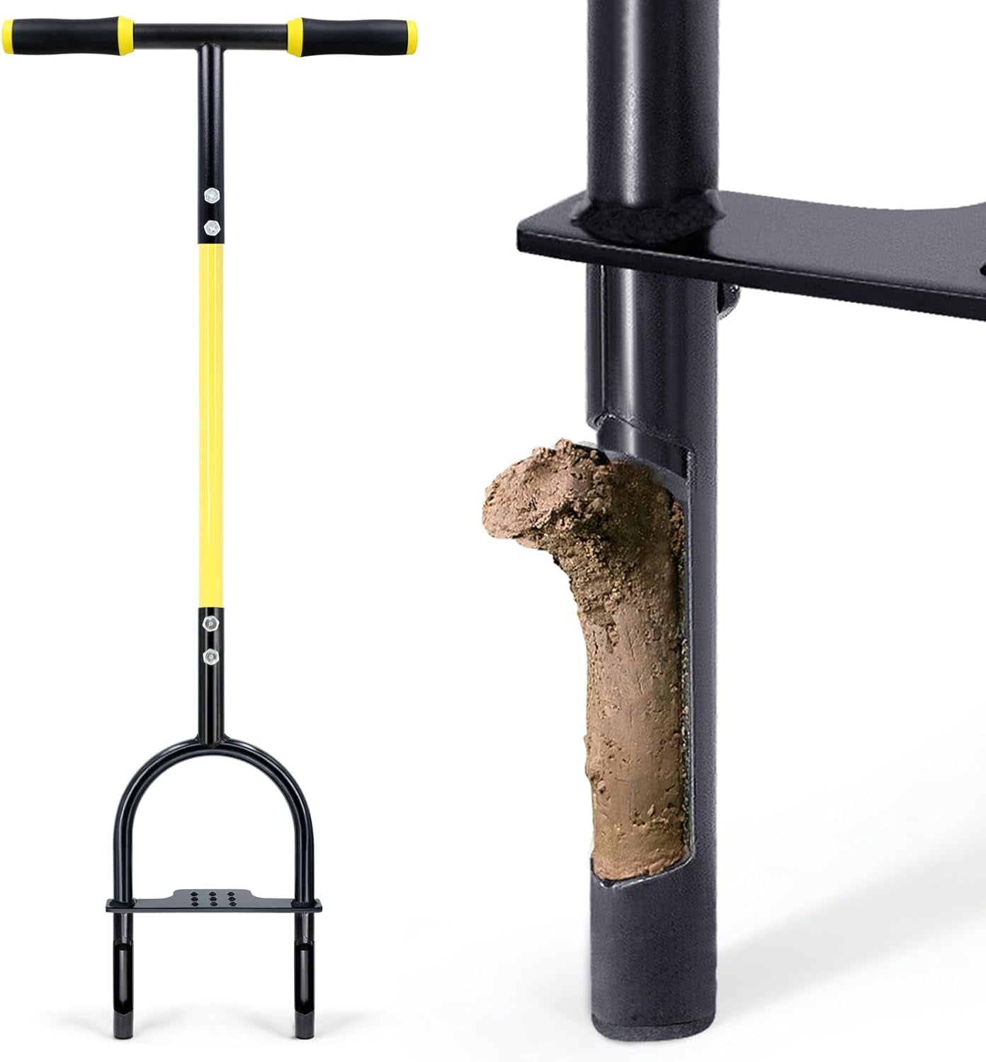 Lawn Aerator Coring Tool, Manual Yard Plug Aerators for Soil Compaction ...