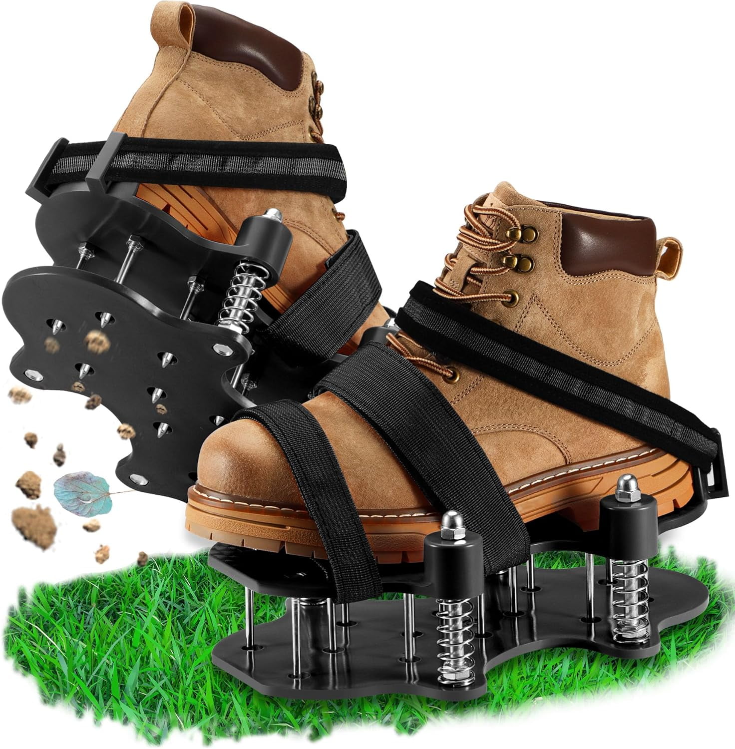 Lawn Aerator Shoes for Grass, Upgraded Aerating Shoe Double-layer ...