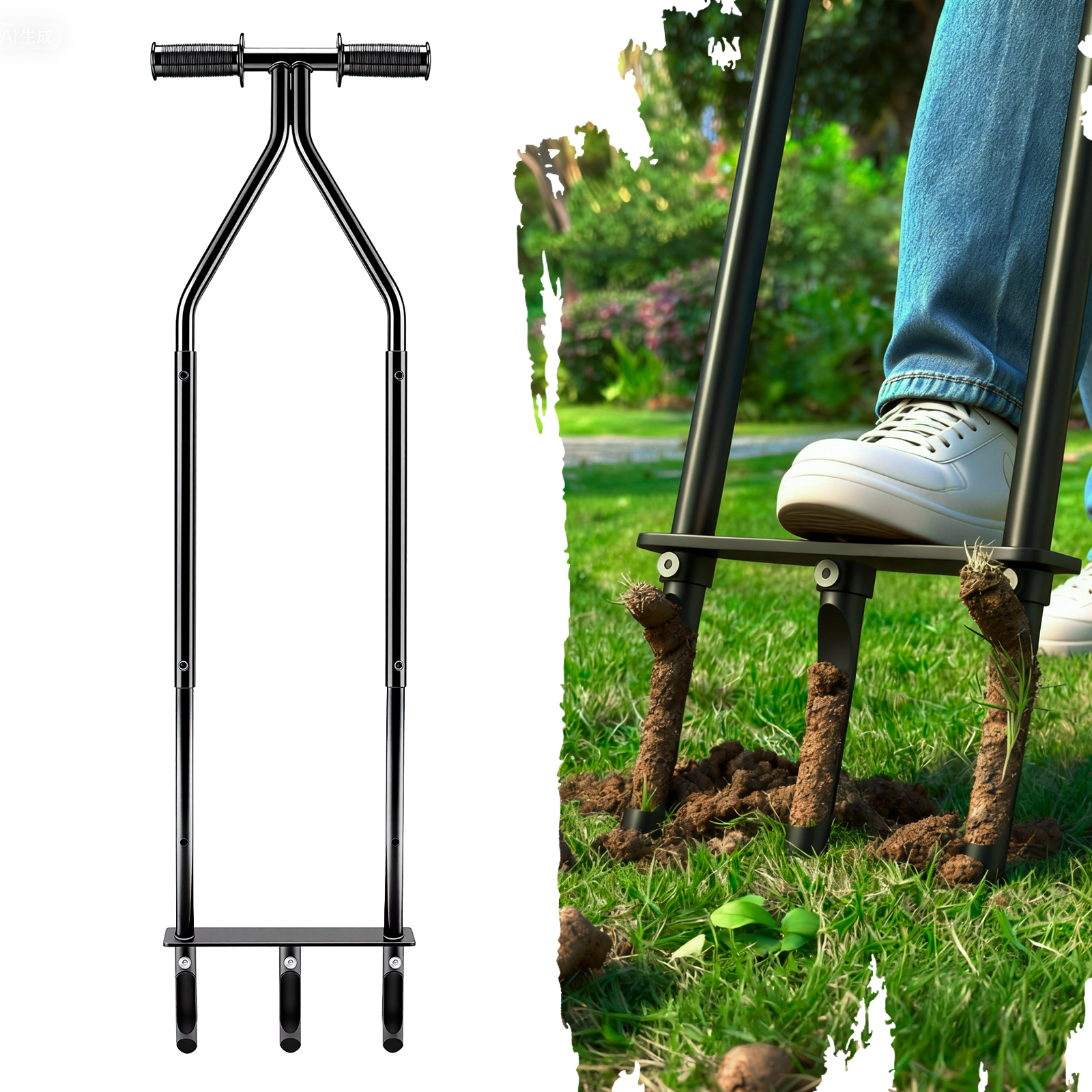 Lawn Aerator Tool, Core Aerator Lawn Tool with Alloy Steel Material ...