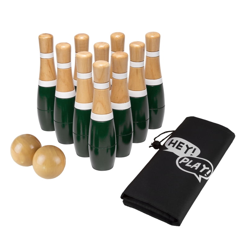 Green Bowling Pins