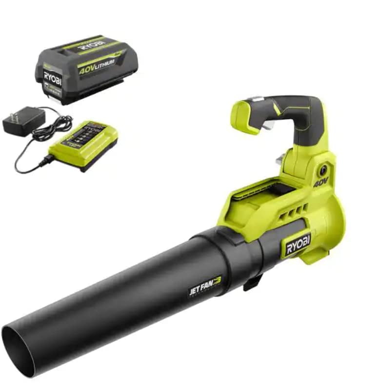 Lawn Care Bundle RYOBI 40V 110 MPH 525 CFM Cordless Battery Variable ...