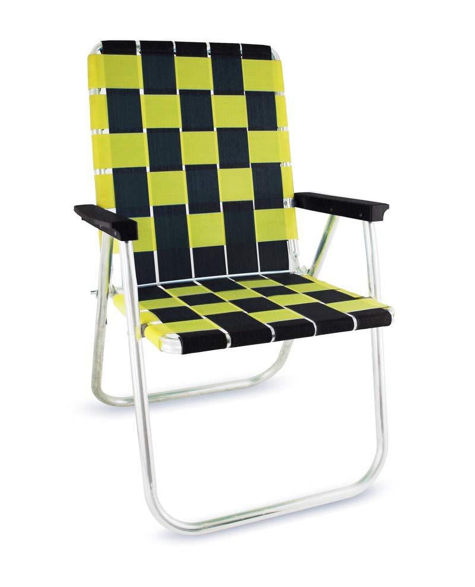 Lawn Chair USA American Made Folding Lightweight Aluminum Webbing Chair ...