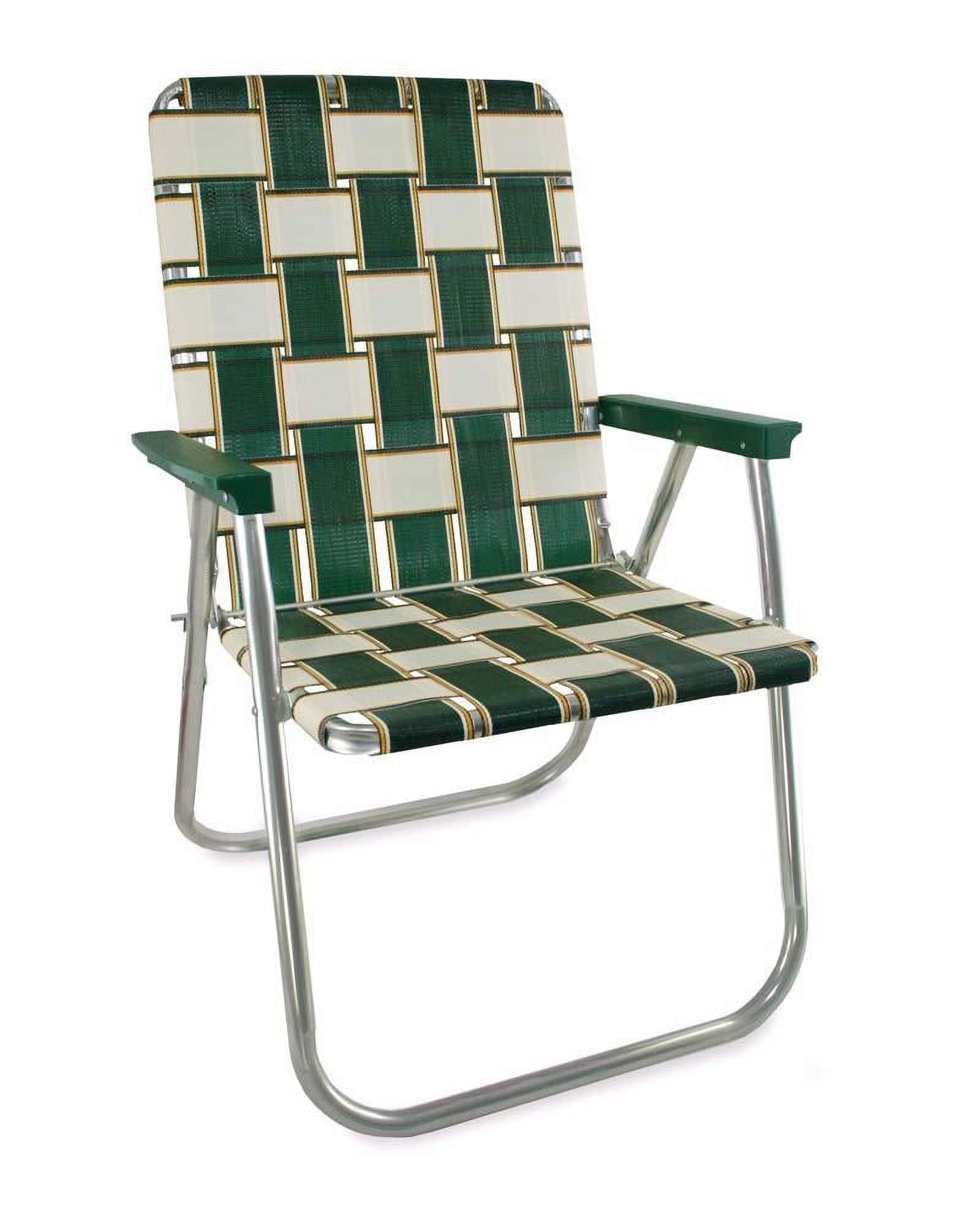 Lawn Chair USA, Classic Folding Aluminum Webbed Chair, Charleston ...