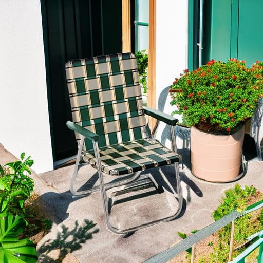 Lawn Chair USA | Folding Aluminum Webbed Chair for Camping, Sports, and ...