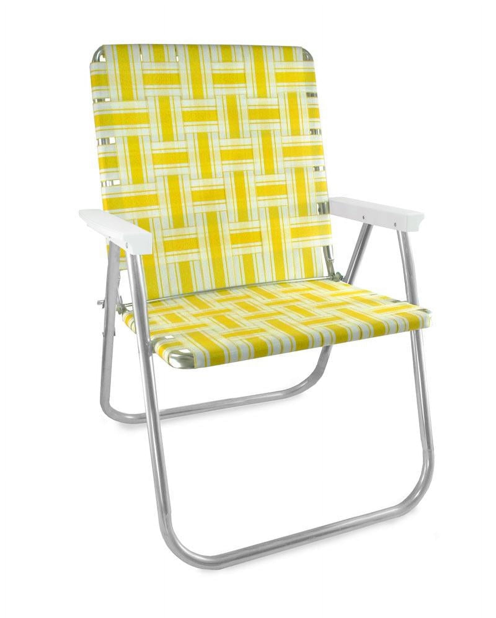 Lawn Chair USA Webbing Chair Magnum | Folding Aluminum Lawn Chair with ...