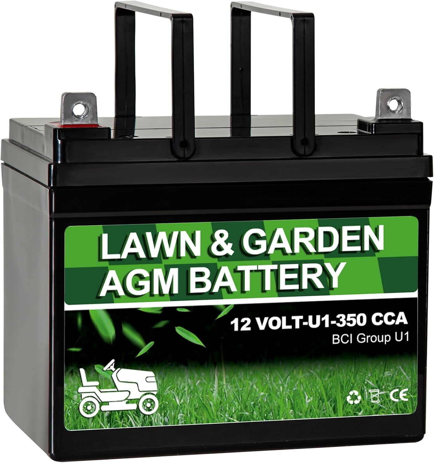 Lawn Garden AGM Battery Group U1, 12 Volt 350CCA,Rechargeable SLA ...