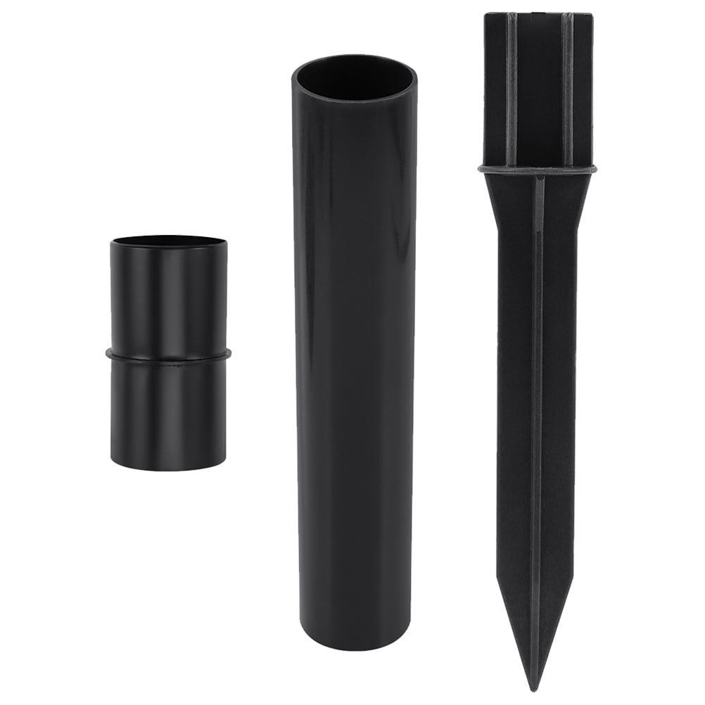 FONDOTIN Garden Stake Joint Black 1 Set 18.3X1.2X1.2In Stake Shape ...