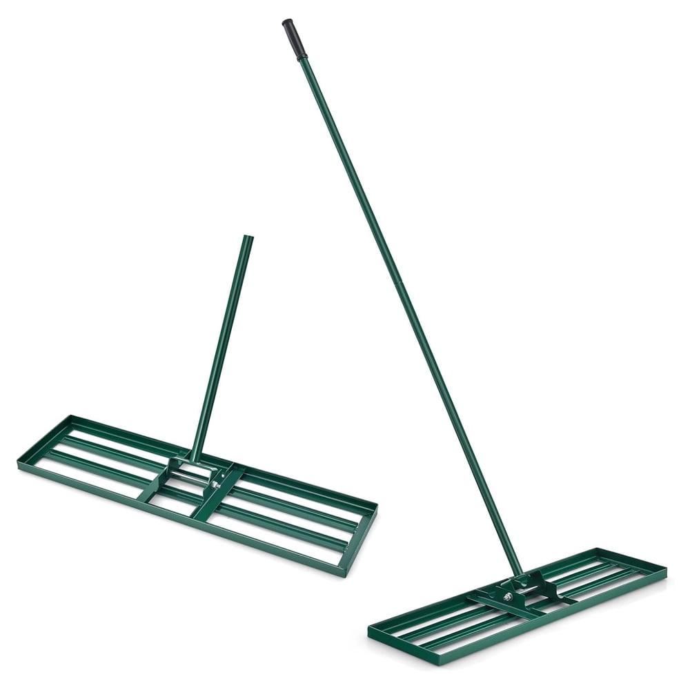 Lawn Level Rake 36x10 Inch Sturdy Metal Frame for Soil Sand Topsoil ...