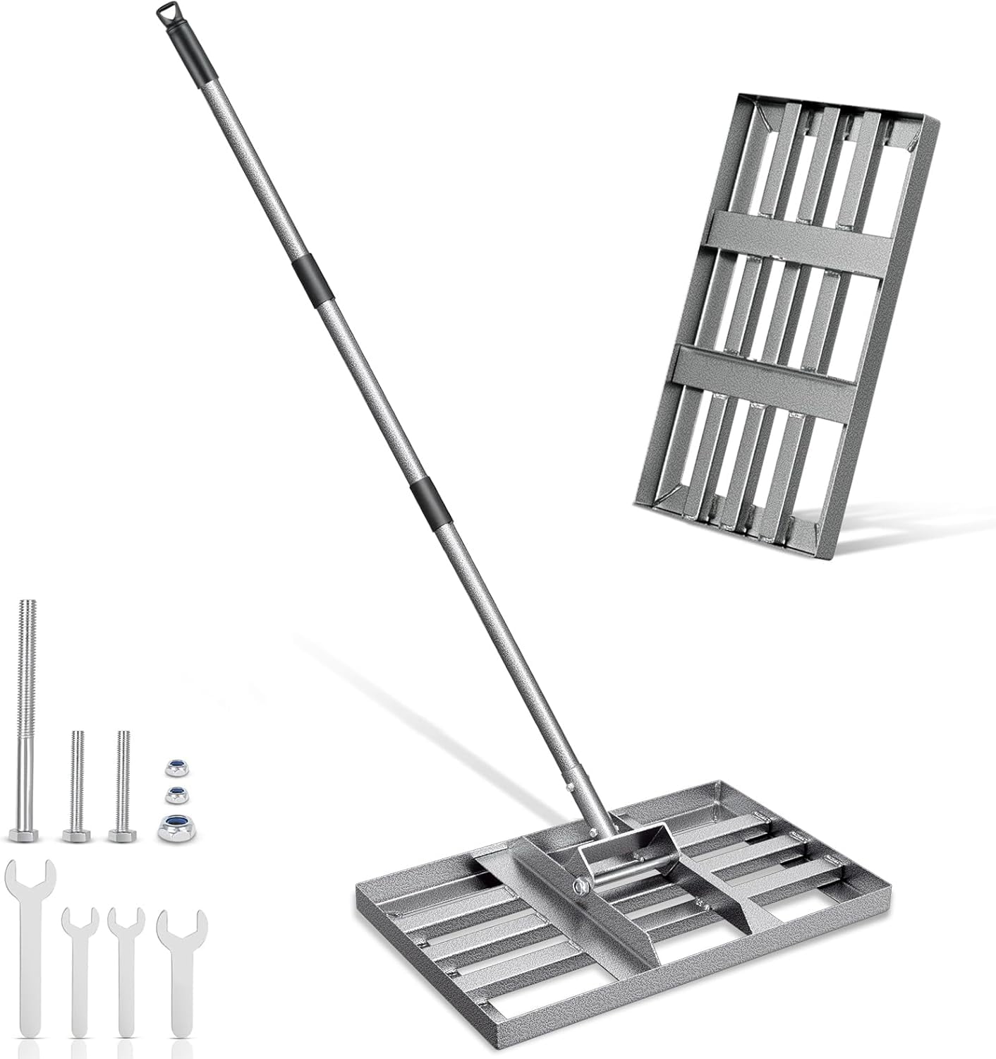 Lawn Leveling Rake, 17 x10 inch Heavy Duty Lawn Leveler Tool with ...