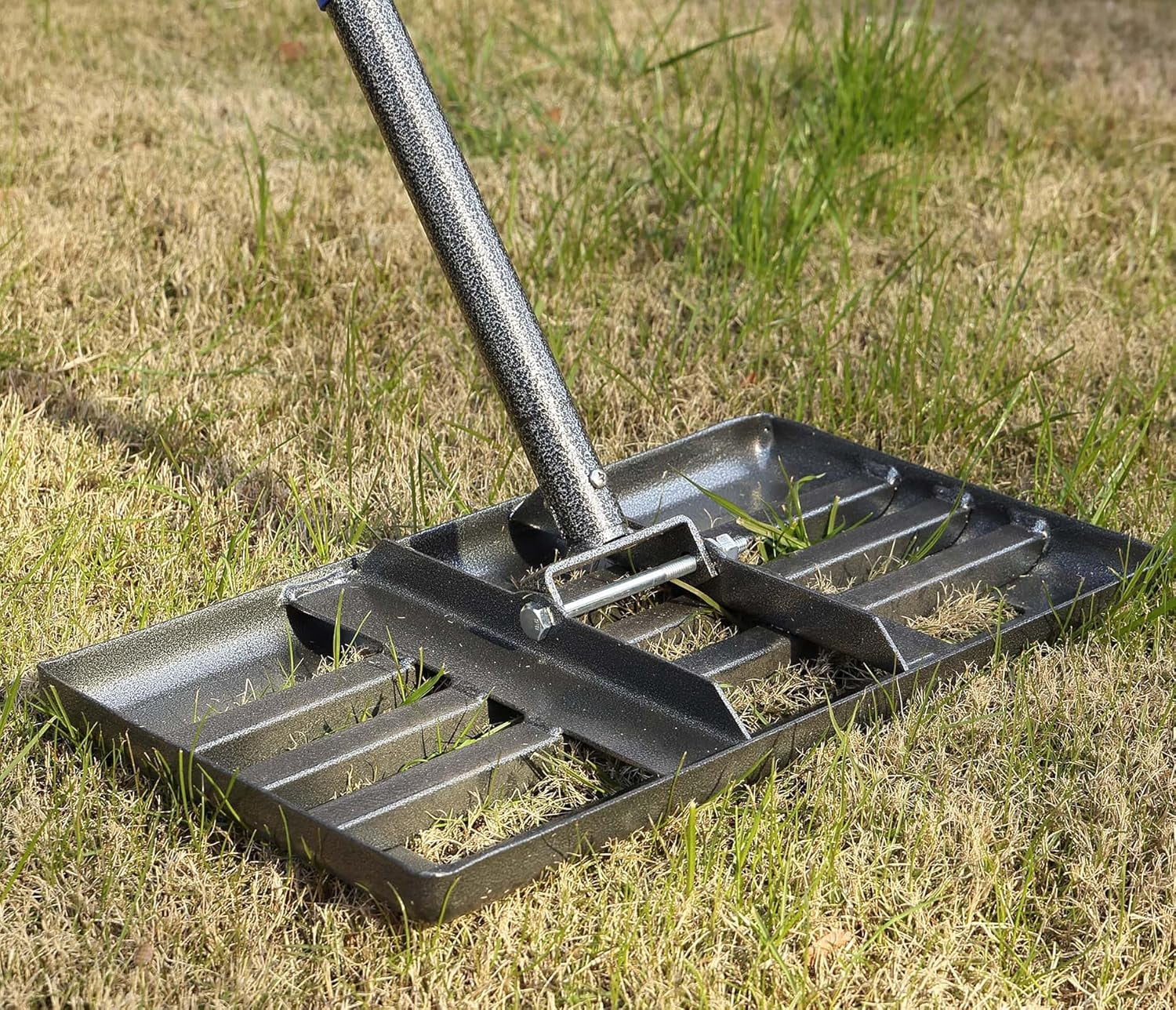 Lawn Leveling Rake, 17x10 Heavy Duty Metal Head with Stainless Steel ...