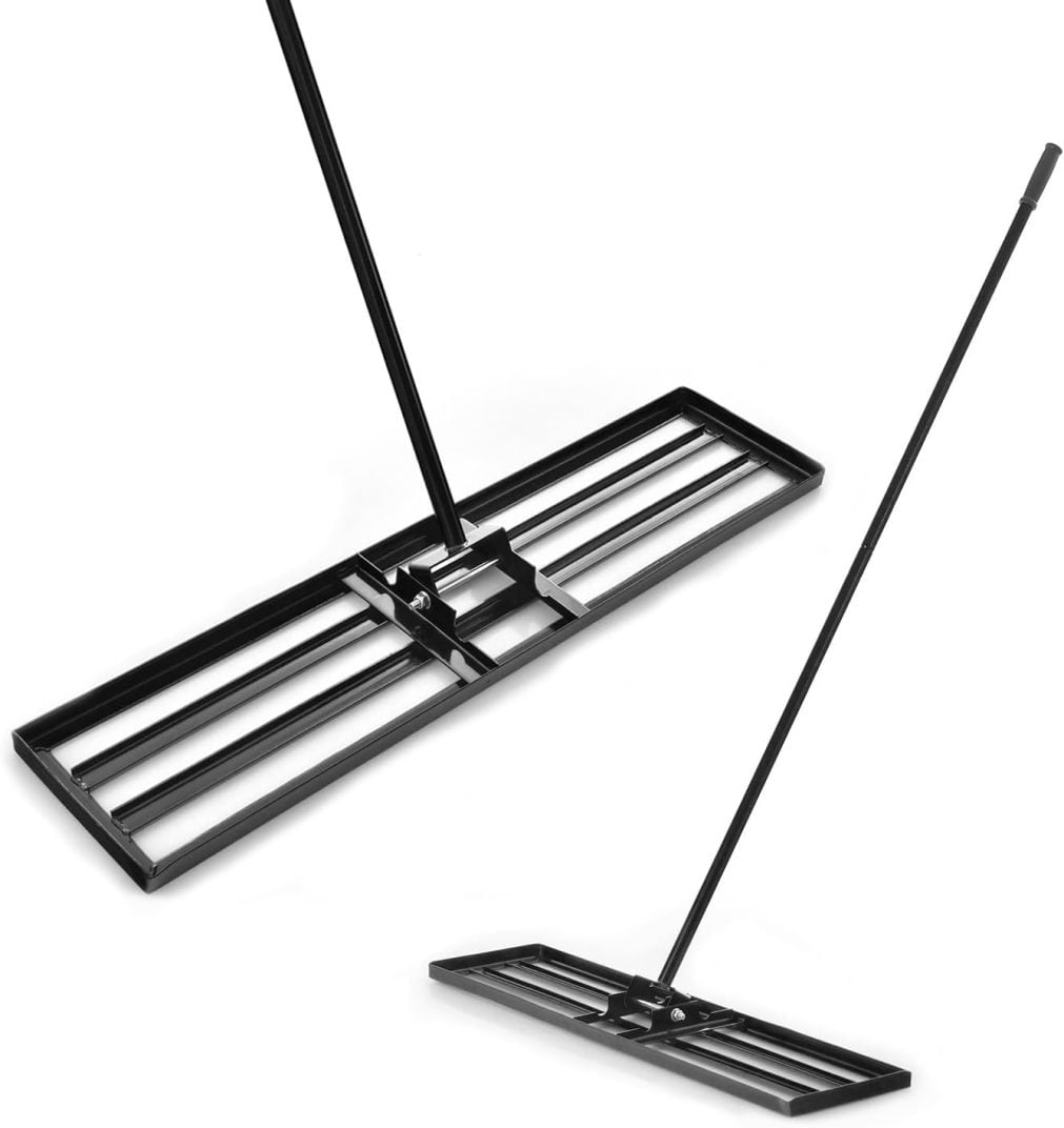 Lawn Leveling Rake, 30"/36"/42" x 10" Professional Grade Soil ...