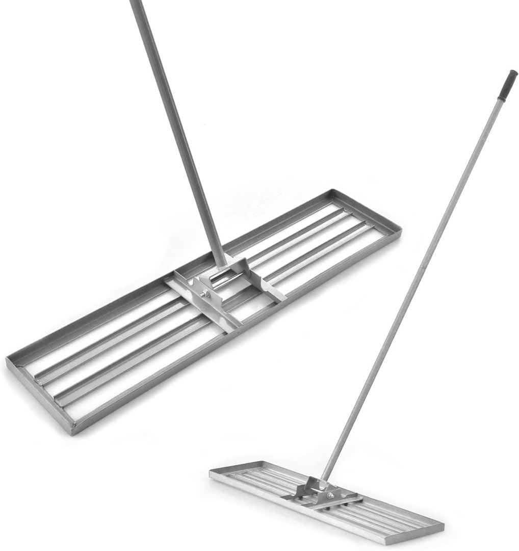 Lawn Leveling Rake, 30"/36"/42" x 10" Professional Grade Soil ...