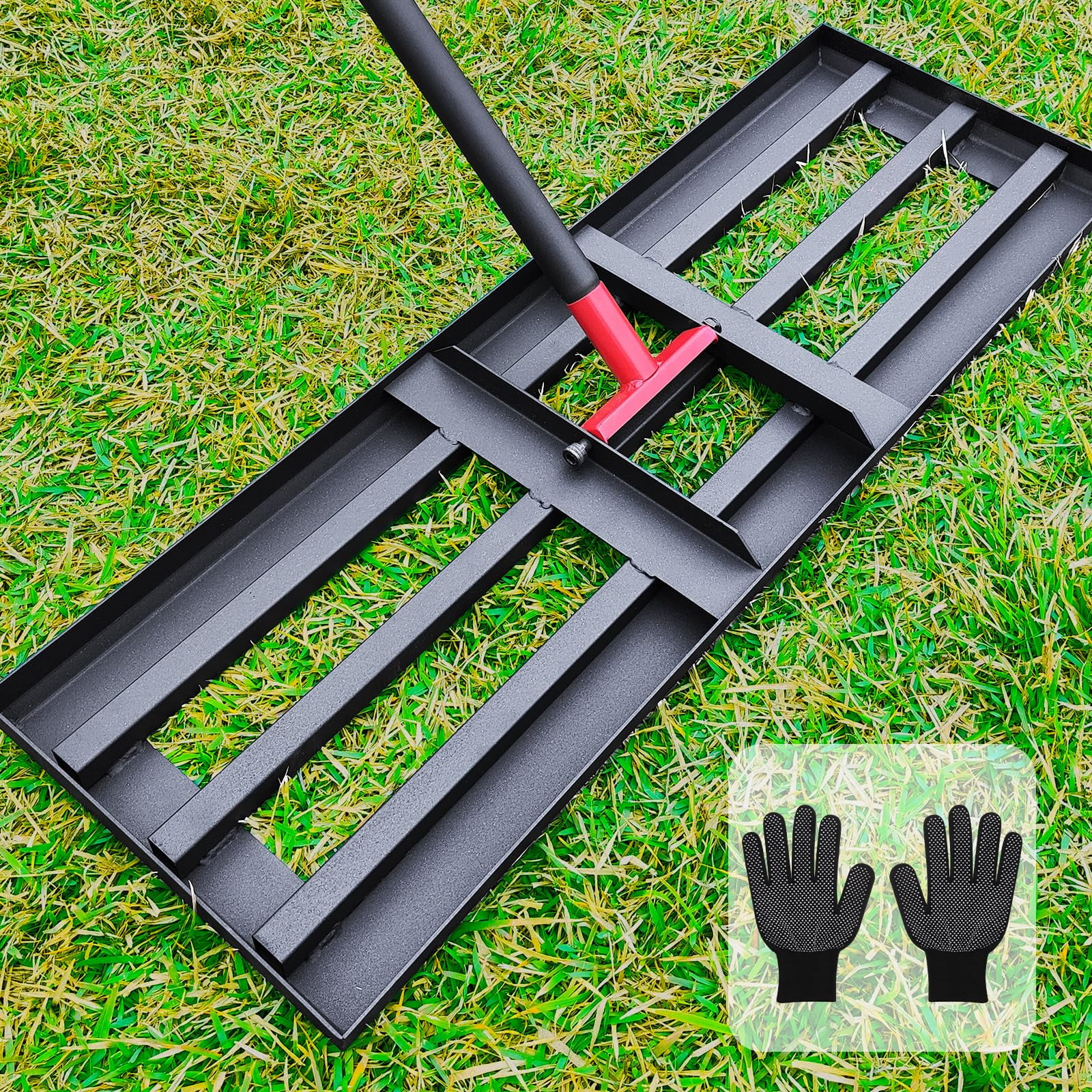 Lawn Leveling Rake 30"x10" Heavy Duty Yard Leveling Rake 72 ...