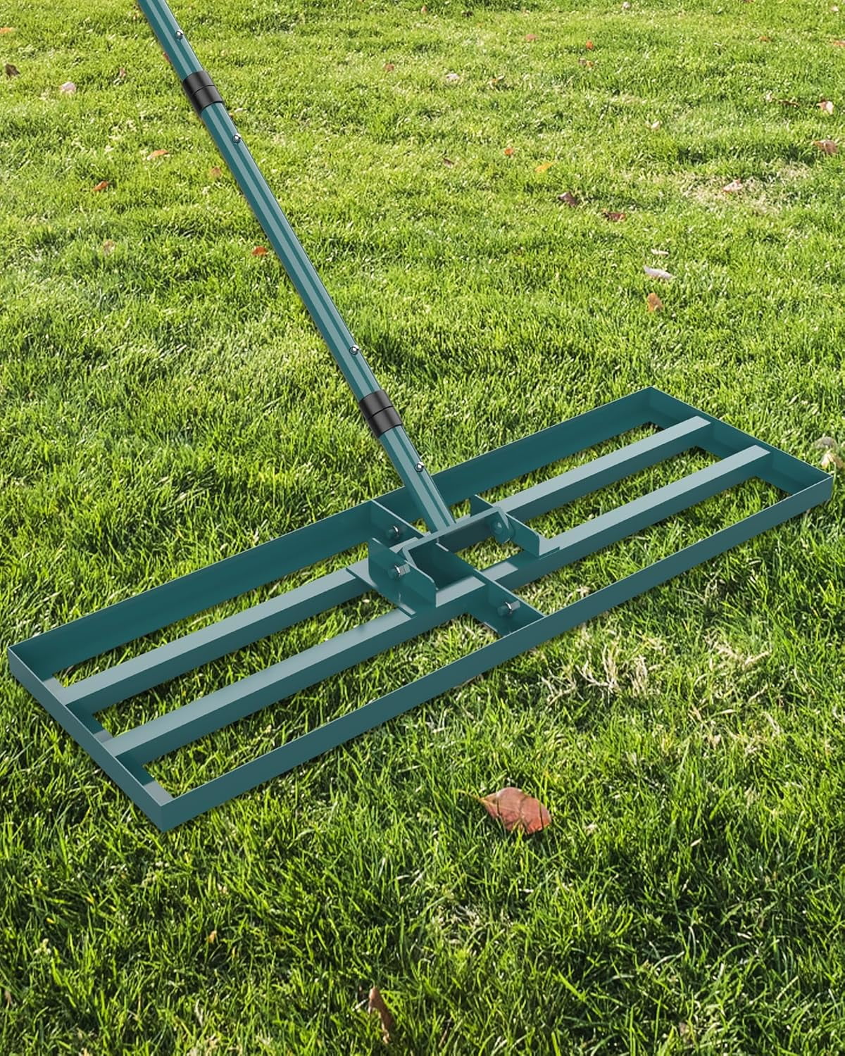 Lawn Leveling Rake, 30x10 Inch Lawn Leveler Tool with 78'' Adjustable ...
