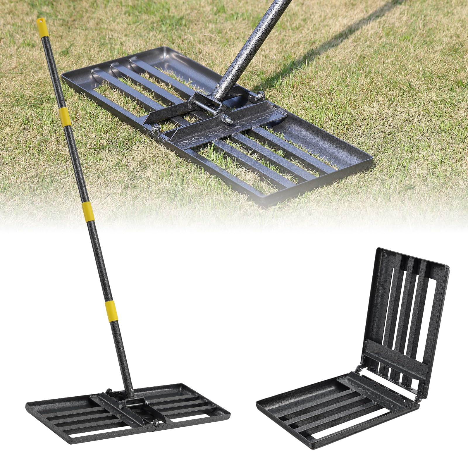 Lawn Leveling Rake, 30x10 in Large Soil Leveling for Yard Heavy Duty ...